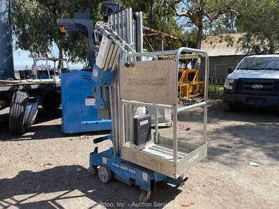 2013 Genie AWP-25S 25' Electric Mast Lift Portable Man Aerial Push For ...