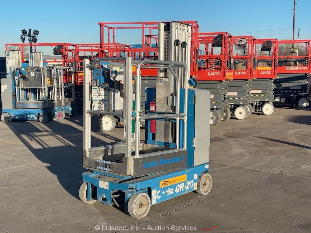 2019 Genie GR-20 19' 9" Electric Mast Lift Portable Man Aerial bidadoo ...