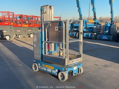 2019 Genie GR-20 19' 9" Electric Mast Lift Portable Man Aerial bidadoo ...