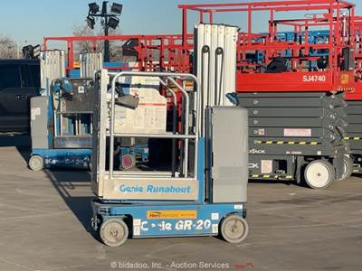 2019 Genie GR-20 19' 9" Electric Mast Lift Portable Man Aerial bidadoo ...