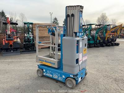 2021 Genie GR-20 20' Electric Vertical Mast Lift Man Aerial Platform ...