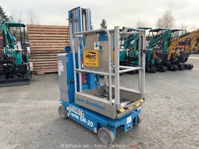 2021 Genie GR-20 20' Electric Vertical Mast Lift Man Aerial Platform ...