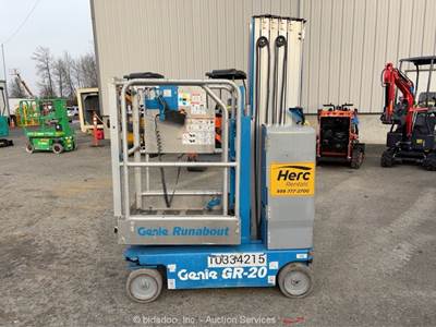 2021 Genie GR-20 20' Electric Vertical Mast Lift Man Aerial Platform ...