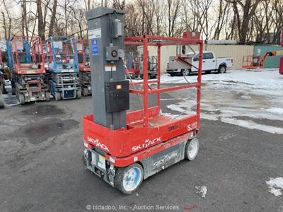 2016 Skyjack SJ12 12' Electric Vertical Mast Lift Personnel Man Aerial ...