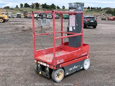 2016 Skyjack SJ16 16' Electric Vertical Mast Lift Personnel Man Aerial ...