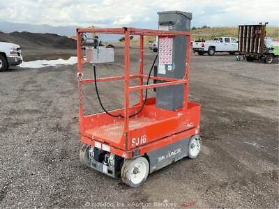 2016 Skyjack SJ16 16' Electric Vertical Mast Man Lift Personnel Aerial ...