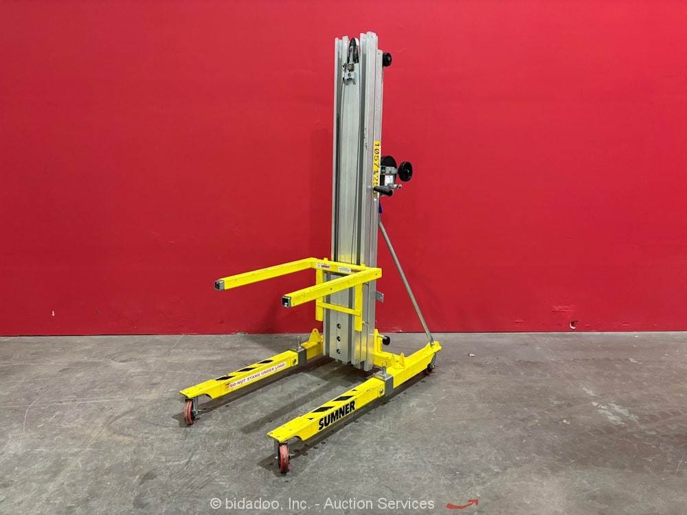 2023 Sumner 2010 Portable Material Lift Hand Crank Duct Hoist bidadoo ...