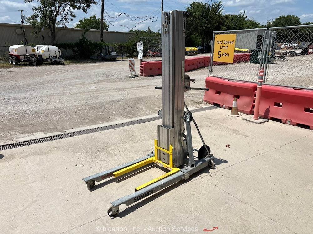 2017 Sumner 2118 18' Portable Material Lift Hoist 650 lbs Capacity Tool ...