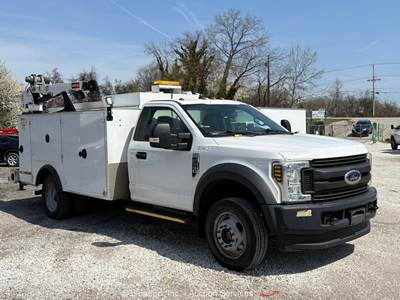 2018 Ford F550 11' Service Body Mechanics Truck Welder Compressor Crane ...