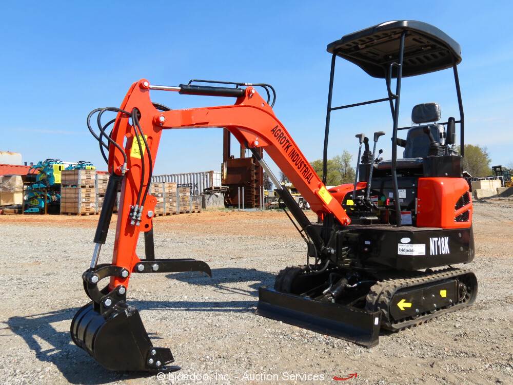 2024 AGT NT18K Mini Excavator Crawler Blade Thumb Aux Hyd Diesel ...
