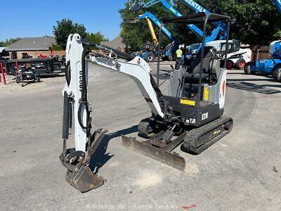 2018 Bobcat E20 Mini Excavator Rubber Tracks Backhoe Aux Hyd Bucket For ...