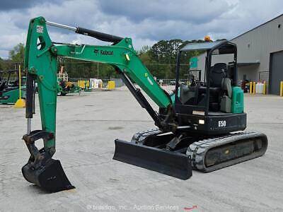 2016 Bobcat E50 Hydraulic Mini Excavator Trackhoe Aux Hyd Bucket Blade ...
