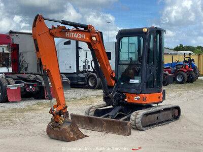 2012 Hitachi ZX35U-3 Mini Excavator Rubber Tracks Backhoe Aux ...