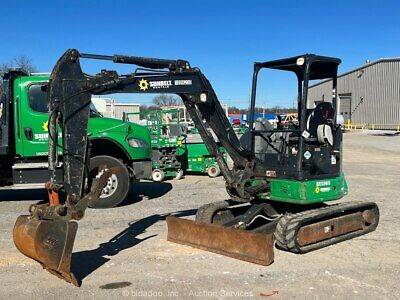 2017 John Deere 35G Mini Excavator Backhoe Trackhoe Aux Hyd Thumb ...