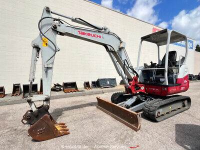 2019 Takeuchi TB240 Hydraulic Mini Excavator Backhoe Yanmar Blade Aux ...