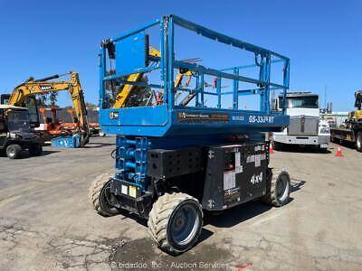 2014 Genie GS-3369 RT 33' 4WD Rough Terrain Scissor Lift Aerial ...