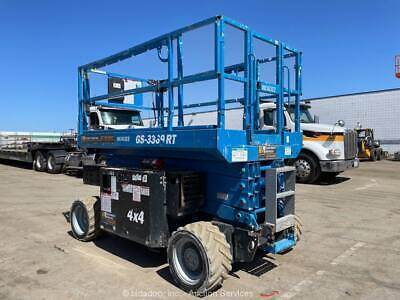 2014 Genie GS-3369 RT 33' 4WD Rough Terrain Scissor Lift Aerial ...