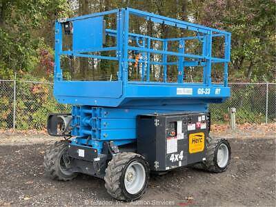 2017 Genie GS3369 RT 33' 4WD Dual Fuel Rough Terrain Scissor Lift ...