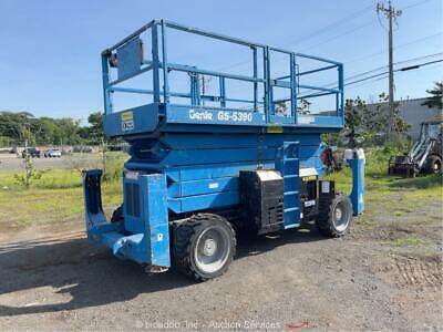 2017 Genie GS-5390 53' 4WD Diesel Rough Terrain Scissor Lift Man Aerial ...