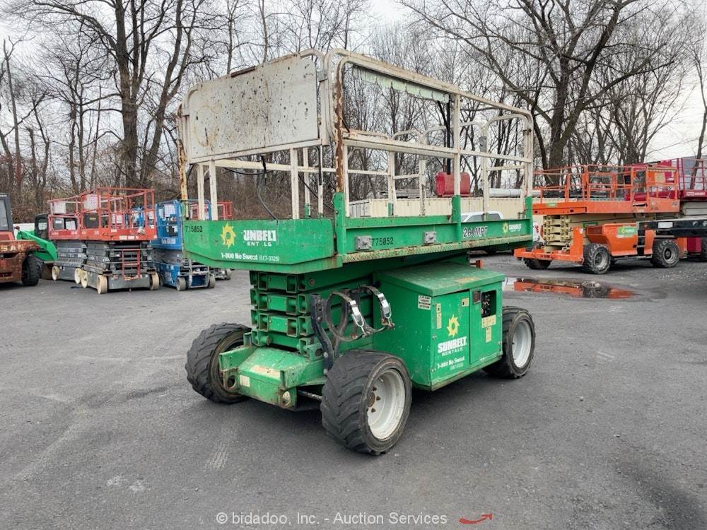 2015 JLG 260 MRT 26' 4WD Rough Terrain Scissor Lift Man Aerial Kubota ...