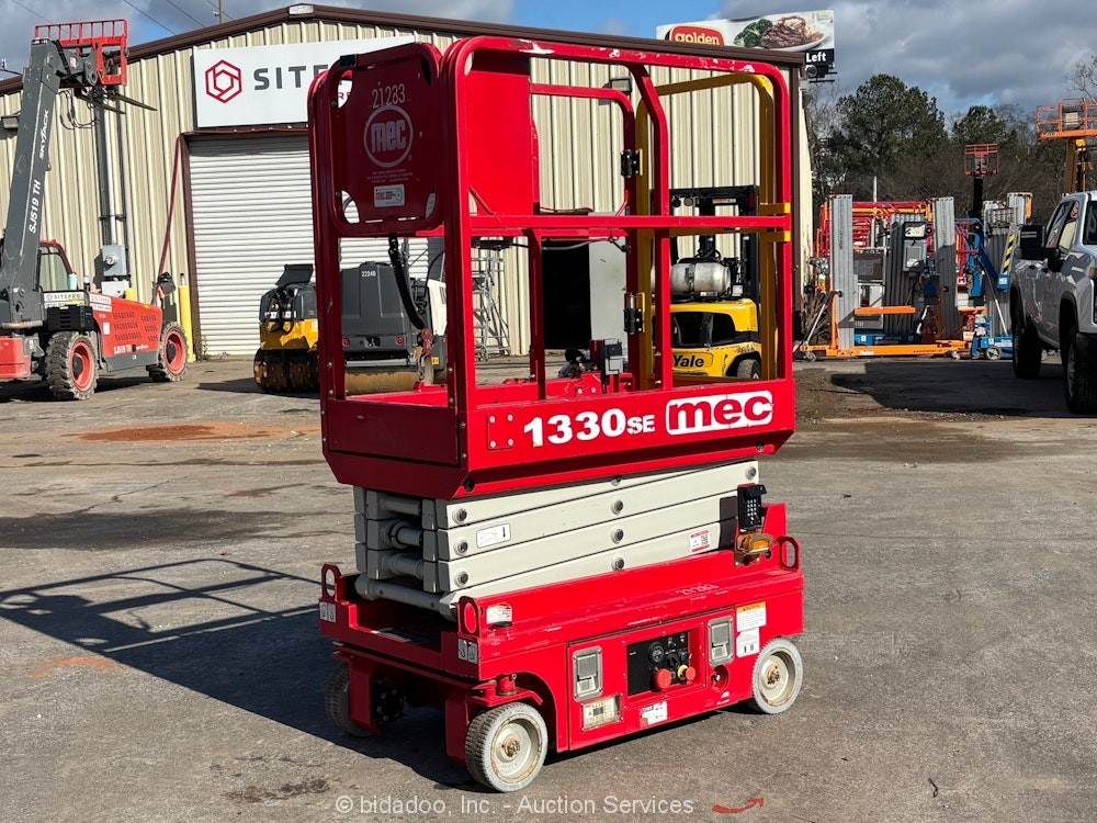 2023 MEC 1330SE 13' Electric Scissor Lift Man Aerial Platform Manlift ...