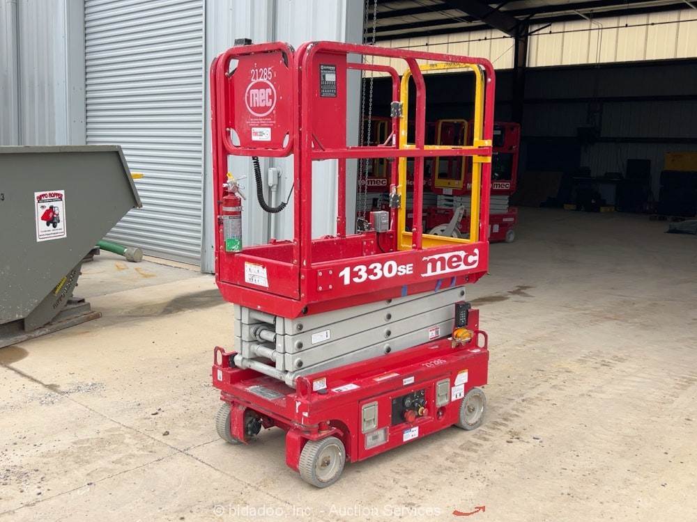 2023 MEC 1330SE 13' Electric Scissor Lift Man Aerial Platform Manlift ...