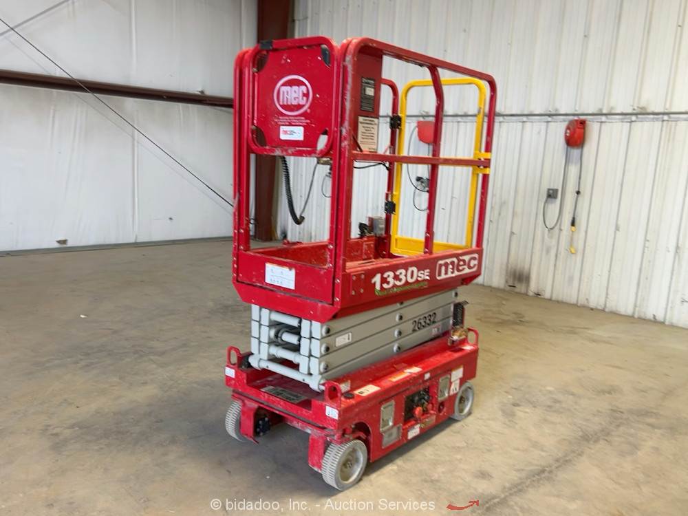 2023 MEC 1330SE 13' Electric Scissor Lift Man Mobile Aerial Platform ...