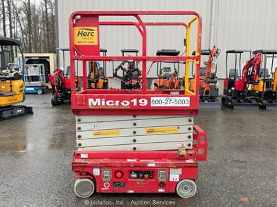 2020 MEC Micro19 19' Electric Scissor Lift Man Aerial Work Manlift ...