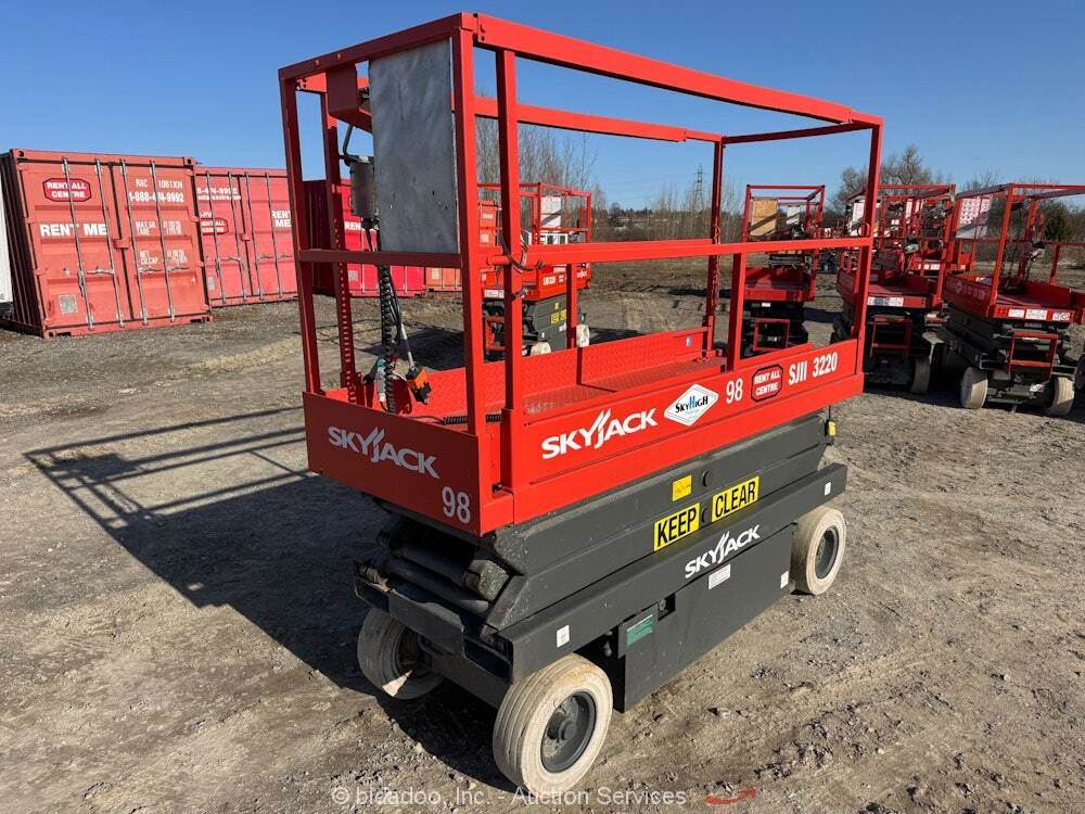 1996 Skyjack SJIII3220 20' Electric Scissor Lift Man Aerial Platform ...