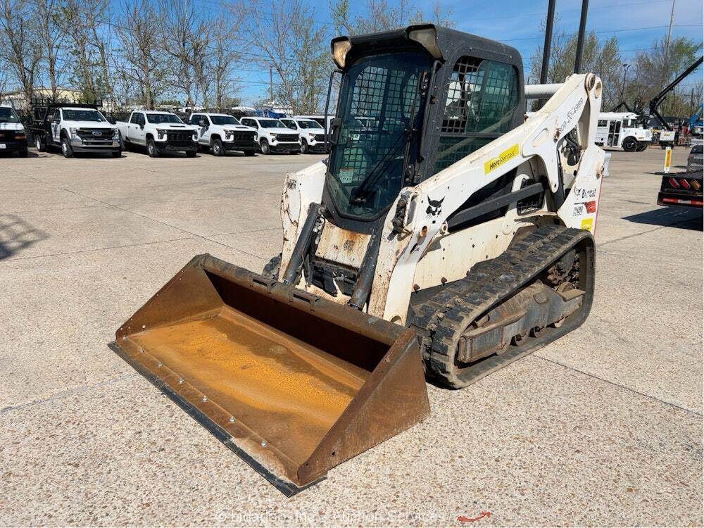 2018 Bobcat T 650 Skid Steer Track Loader Cab A/C Crawler Aux Hyd ...