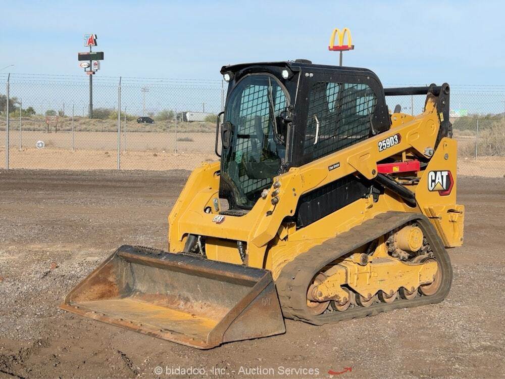 2023 Caterpillar 259D3 Skid Steer Track Loader Cab Crawler Hyd Bucket ...