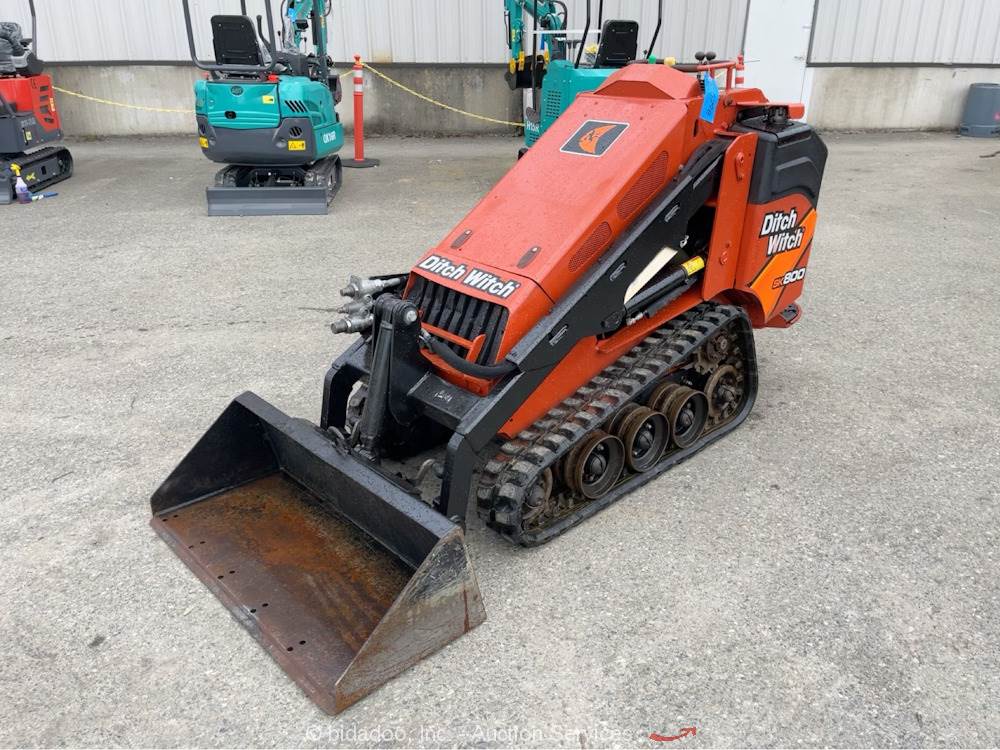 2018 Ditch Witch SK800 Ride On Skid Steer Track Loader Crawler Aux Hyd ...
