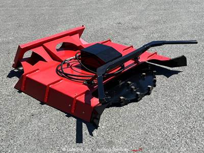 GIYI 56" Disc Mulcher Hydraulic Skid Steer Attachment bidadoo -New For ...