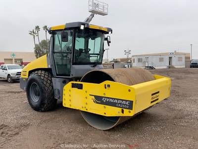 2016 Dynapac CA2500D Smooth Single Drum Vibratory Ride On Roller Cab ...