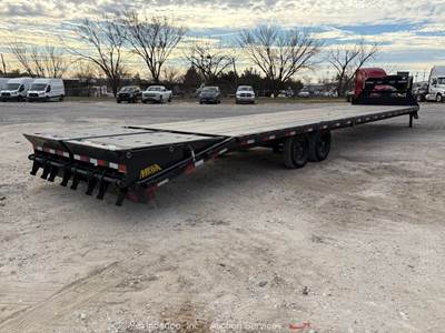 2025 Big Tex 14GN-40D5A 40' Gooseneck Stakebed Equipment Ramp Trailer ...
