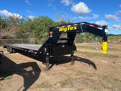 2025 Big Tex 22GN 40' T/A Gooseneck Flatbed Mega Ramp Utility Trailer ...