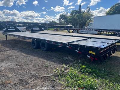 2025 Big Tex 22GN 40' T/A Gooseneck Flatbed Mega Ramp Utility Trailer ...