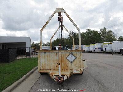 1998 Custom Built 12' Monorail Overhead Hoist Utility Flatbed Trailer ...