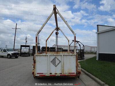 1998 Custom Built 12' Monorail Overhead Hoist Utility Flatbed Trailer ...