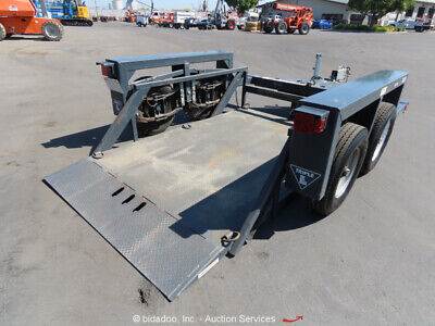 2014 Jlg 7610 10' Hydraulic Drop Deck Flat Bed Equipment T/A Trailer ...