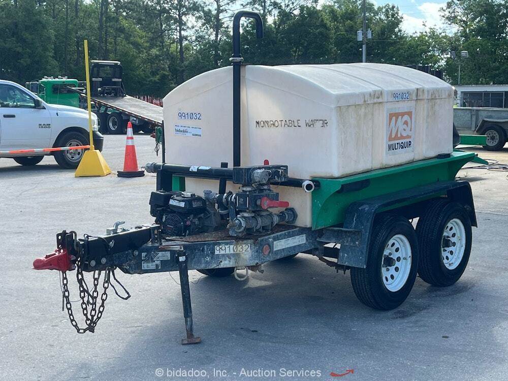 2017 Multiquip WT5CSG 500 Gallon Water Tanker T/A Trailer Honda Pump ...