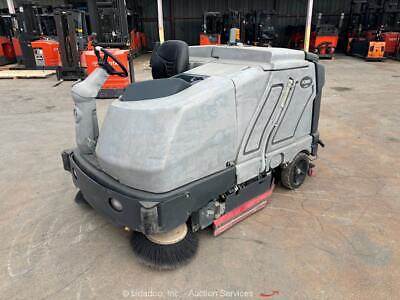 2014 Advance SC8000 48" Propane Ride-On Sweeper Warehouse Floor ...