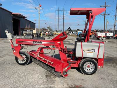 2023 Broce BW-260 8' Ride-On Towable Broom Street Sweeper Kubota Diesel ...