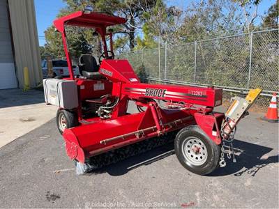 2022 Broce BW260 8' Ride-On Towable Broom Street Sweeper Kubota Diesel ...