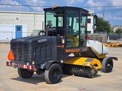 2017 Laymor SM450-ST 96" Ride-On Broom Street Sweeper Kubota Brush Cab ...