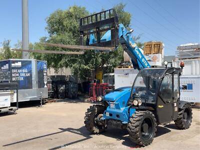 2018 Genie GTH-5519 5,500 lbs Telescopic Reach Forklift Cab Telehandler ...
