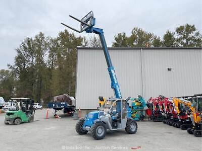 2006 Genie GTH5519 4x4 19' 5.5K Telescopic Reach Forklift Telehandler ...