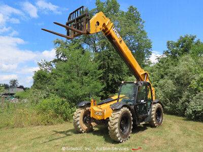 2016 JCB 509-42 9K Telescopic Reach Forklift Telehandler Cab Aux Hyd ...