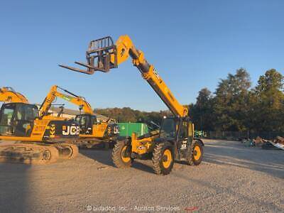 2016 JCB 509-42 42’ 9,000 lbs Telescopic Reach Forklift Cab Telehandler ...