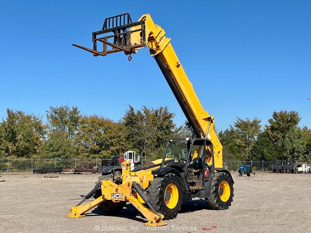 2017 JCB 510-56 56’ 10,000 lbs Telescopic Reach Forklift Telehandler ...